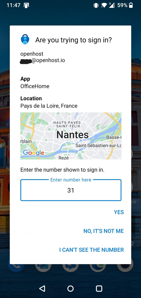 Authentification Multifacteur (MFA) • Number Matching